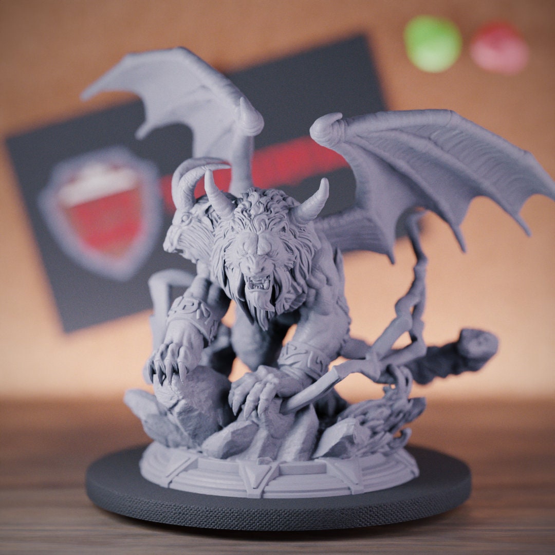 Chimera Manticore Miniature Dungeons and Dragons Mini RPG Tabletop ...
