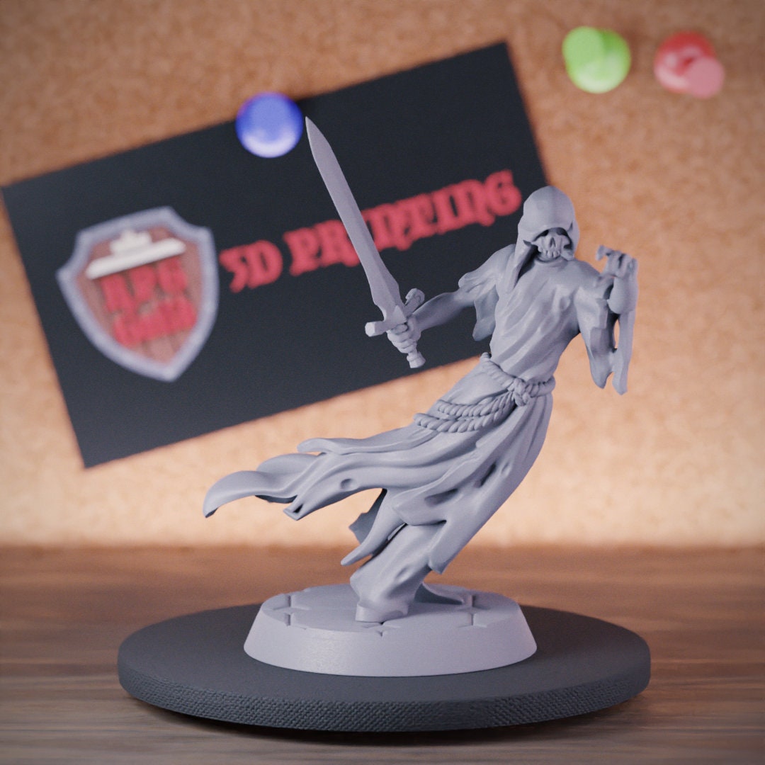 Undead Wraith Specter Miniature Ghost Dungeons and Dragons Mini RPG ...