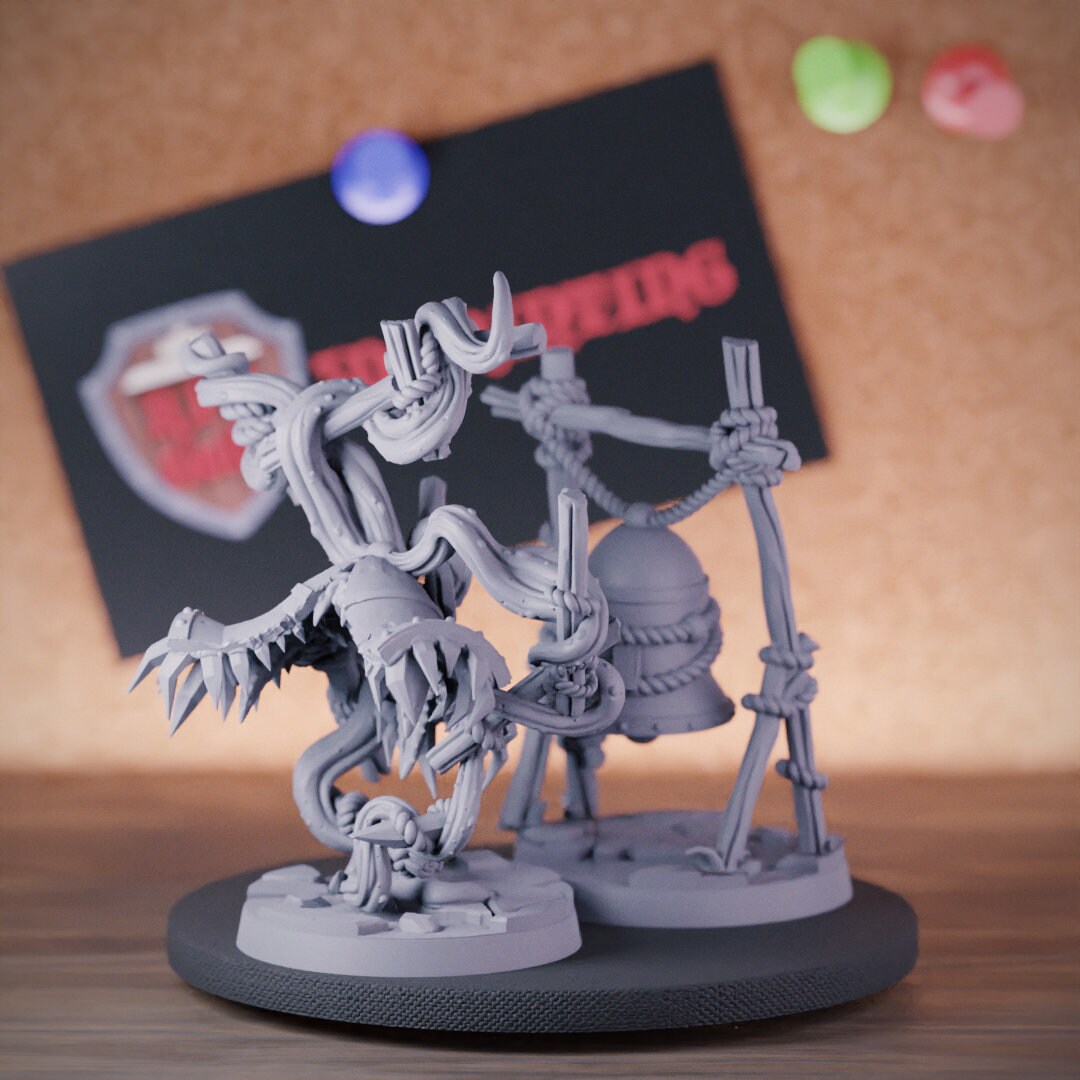 Town Bell Mimic Furniture Monster Miniature Mini Dungeons and Dragons ...