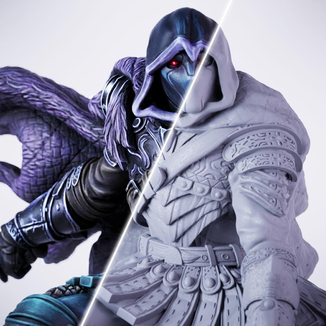 Drow Assasin Male Rogue Miniature | 28mm-75mm | Resin 3D Printed D&D ...