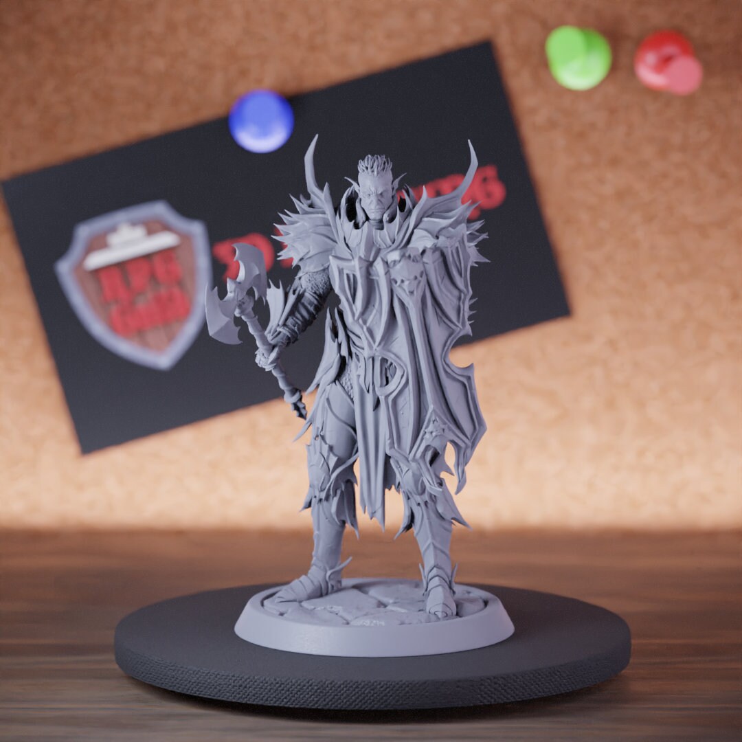 Drow Knight Miniature Warrior Mini Dungeons and Dragons Mini RPG ...