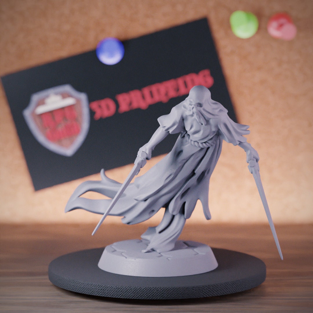 Undead Lich Monster Miniature Ghost Dungeons and Dragons Mini RPG ...