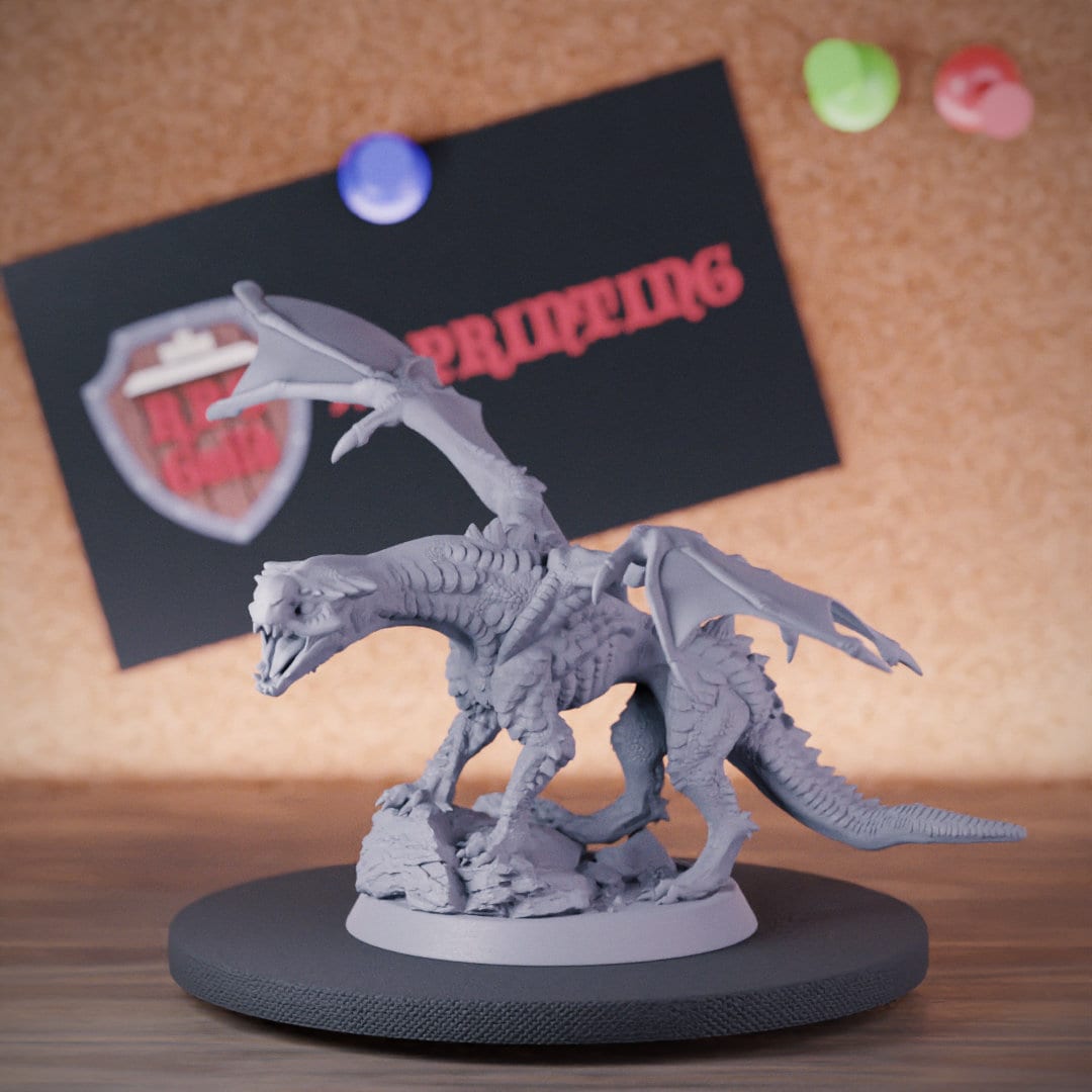 Green Dragon Hatchling Miniature Monster Mini Dungeons and Dragons Mini ...