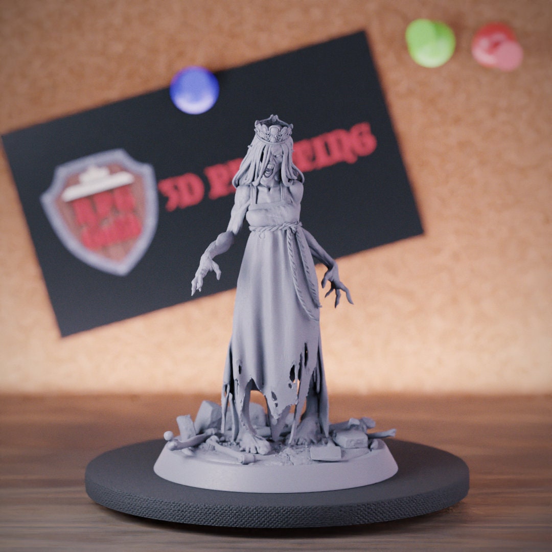 Zombie Princess Miniature Monster Mini Dungeons and Dragons Mini RPG ...
