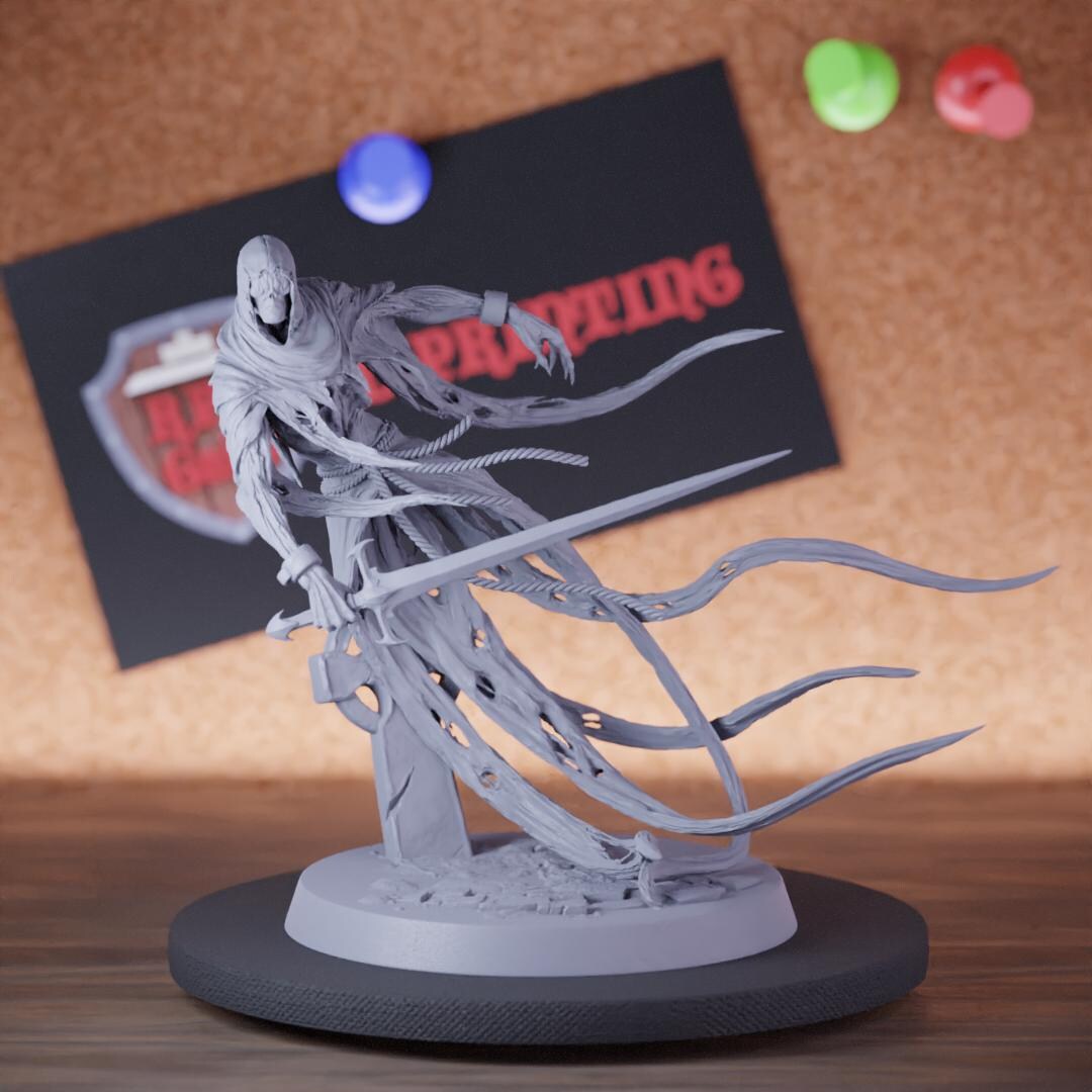 Ghost Monster Miniature Undead Warrior Mini Dungeons and Dragons RPG ...