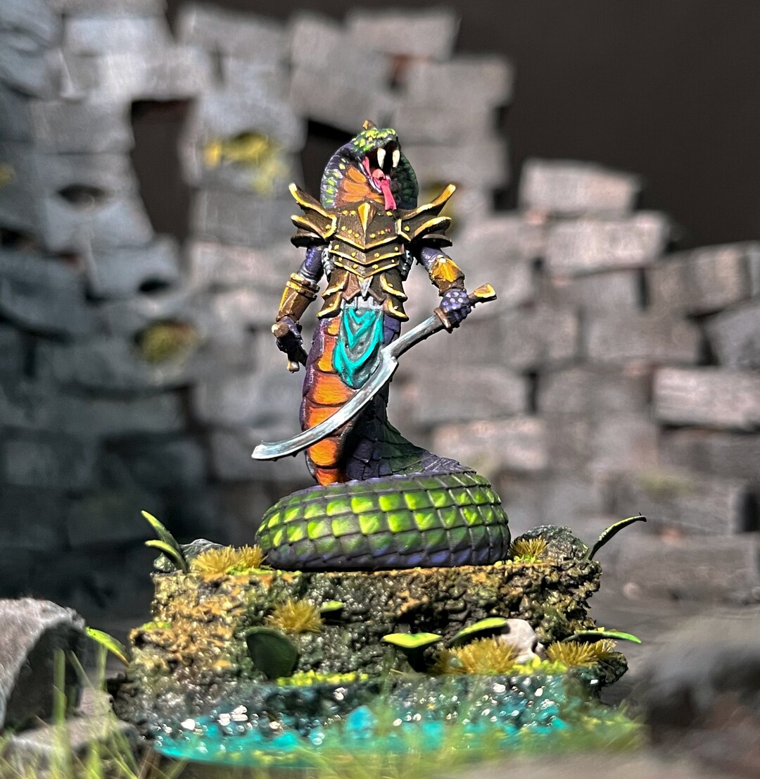 Snake Warrior Painted Miniature Dungeons and Dragons Dnd RPG Mini ...