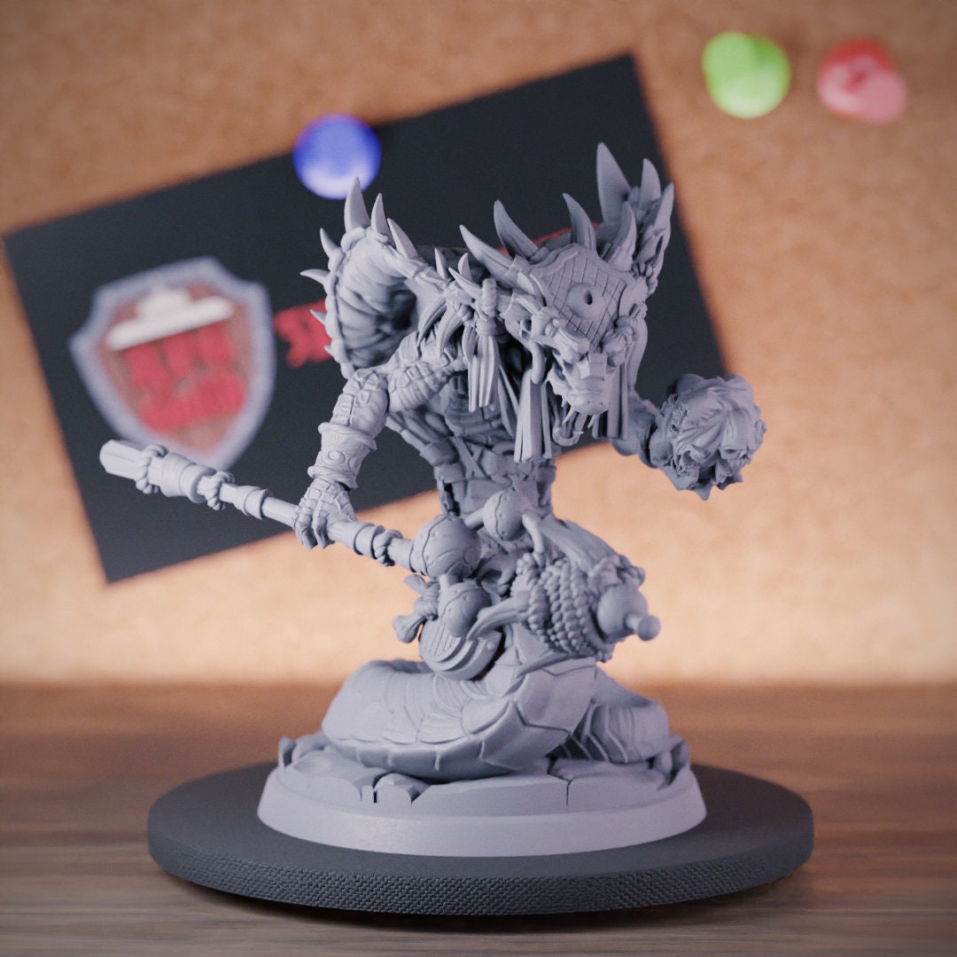 Yuan Ti Warlock Miniature Shaman Dungeons and Dragons Mini RPG Tabletop ...
