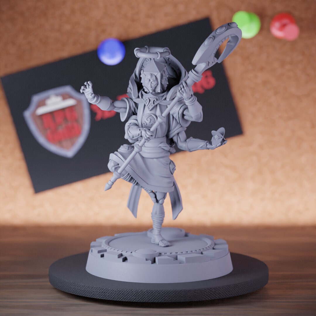 Wisdom Sorcerer Miniature Astronomer Mini Dungeons and Dragons Mini RPG ...