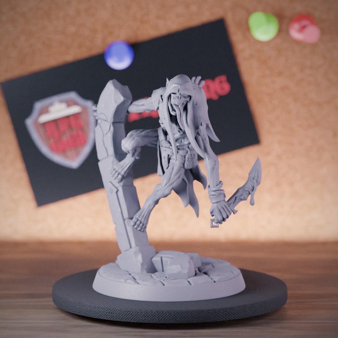Undead Stalker Miniature Dnd Ghast Dungeons and Dragons Mini RPG ...