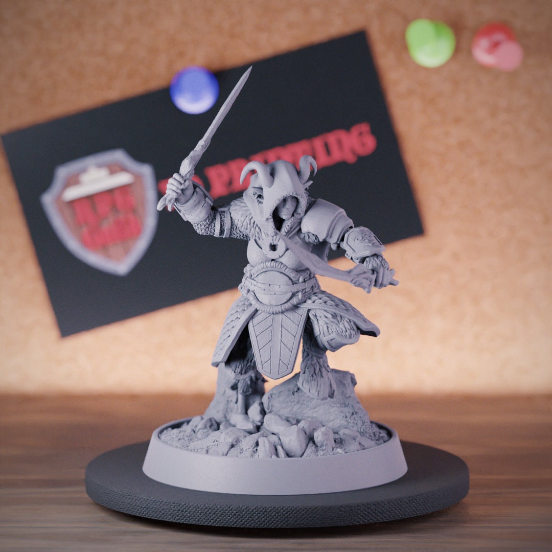 Female Satyr Rogue Miniature Fey Scout Dungeons and Dragons Mini RPG ...