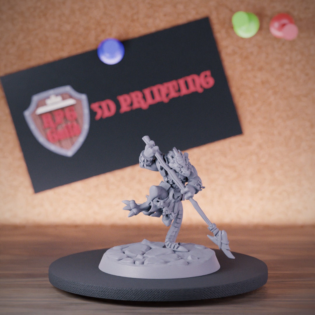 Kobold Guard Miniature Monster Warrior Dungeons and Dragons Mini RPG ...