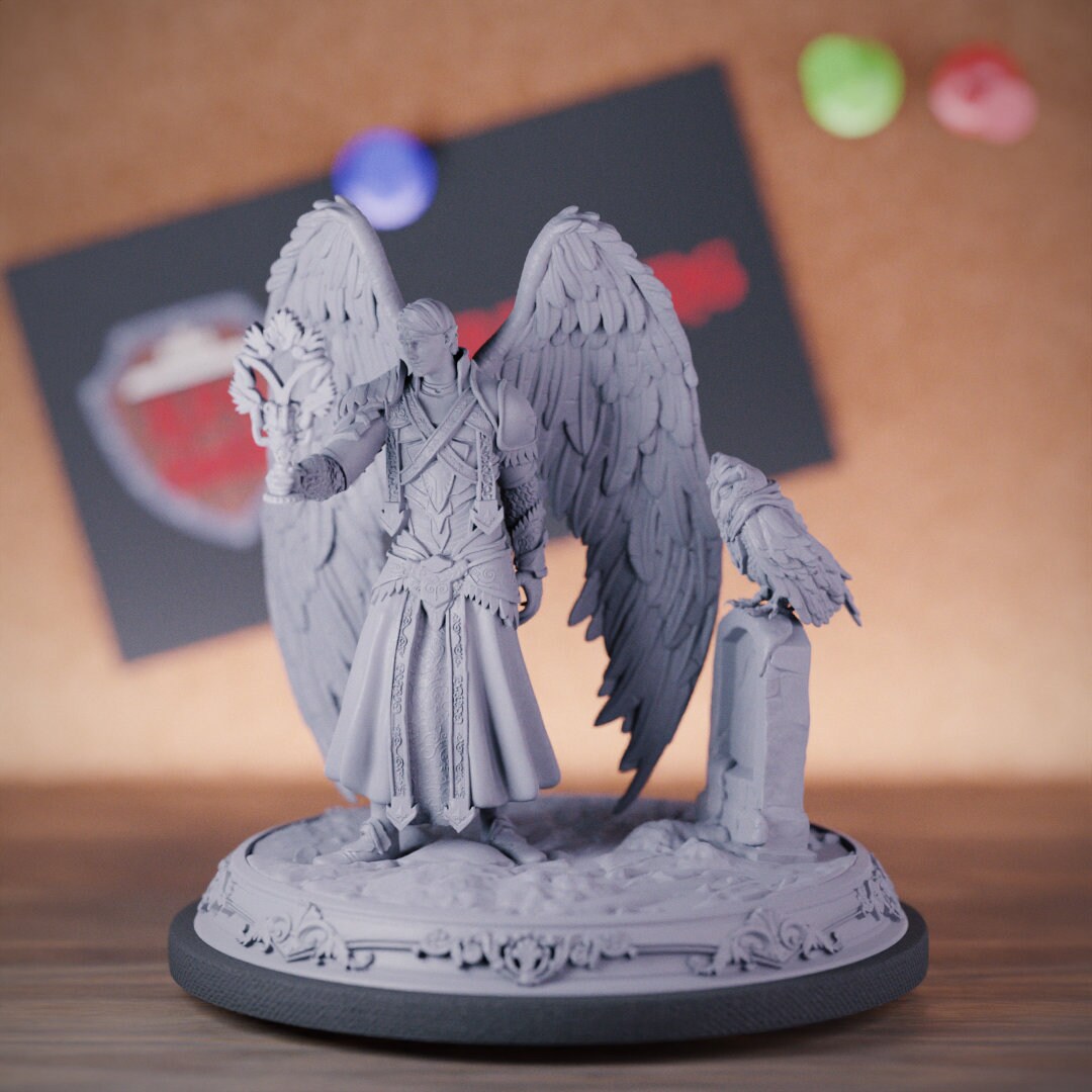 Archangel Guardian Miniature Angel Warrior Mini Dungeons and Dragons ...