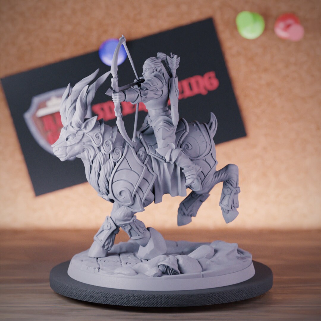 High Elf Ranger Raider Miniature Half-elf Mini Dungeons and Dragons ...