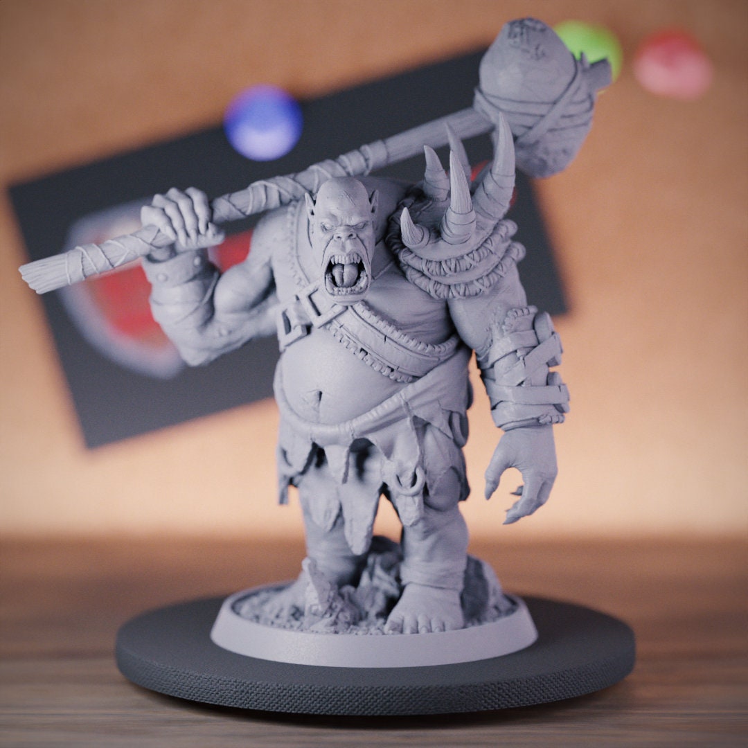 Ogre Miniature Dungeons and Dragons Mini RPG Tabletop Miniature Dnd ...