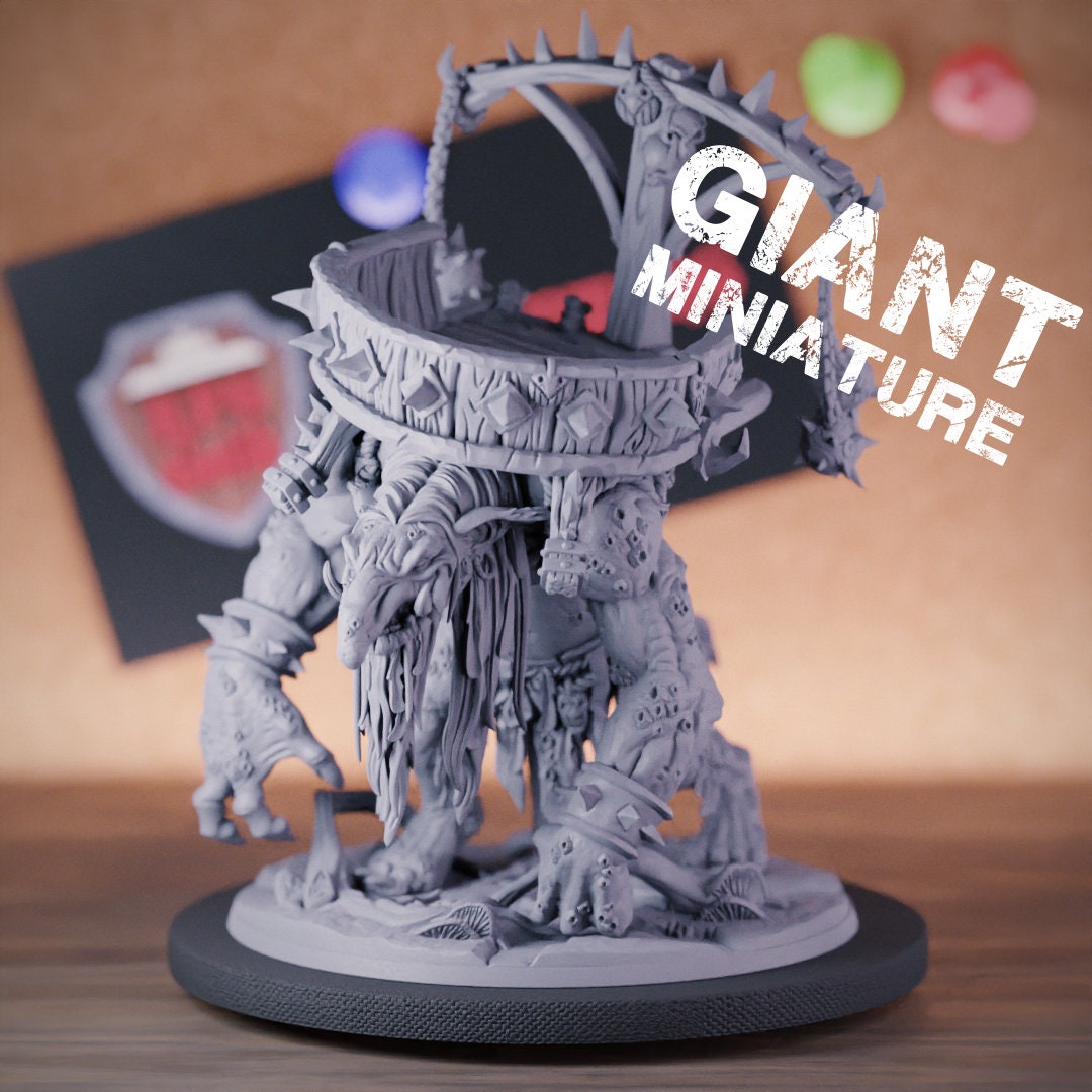 Swamp Troll Miniature Dnd Giant Monster Dungeons and Dragons Mini RPG ...