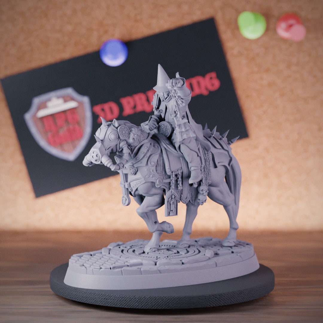 Temple Guard Cavalry Miniature Priest Dungeons and Dragons Mini RPG ...