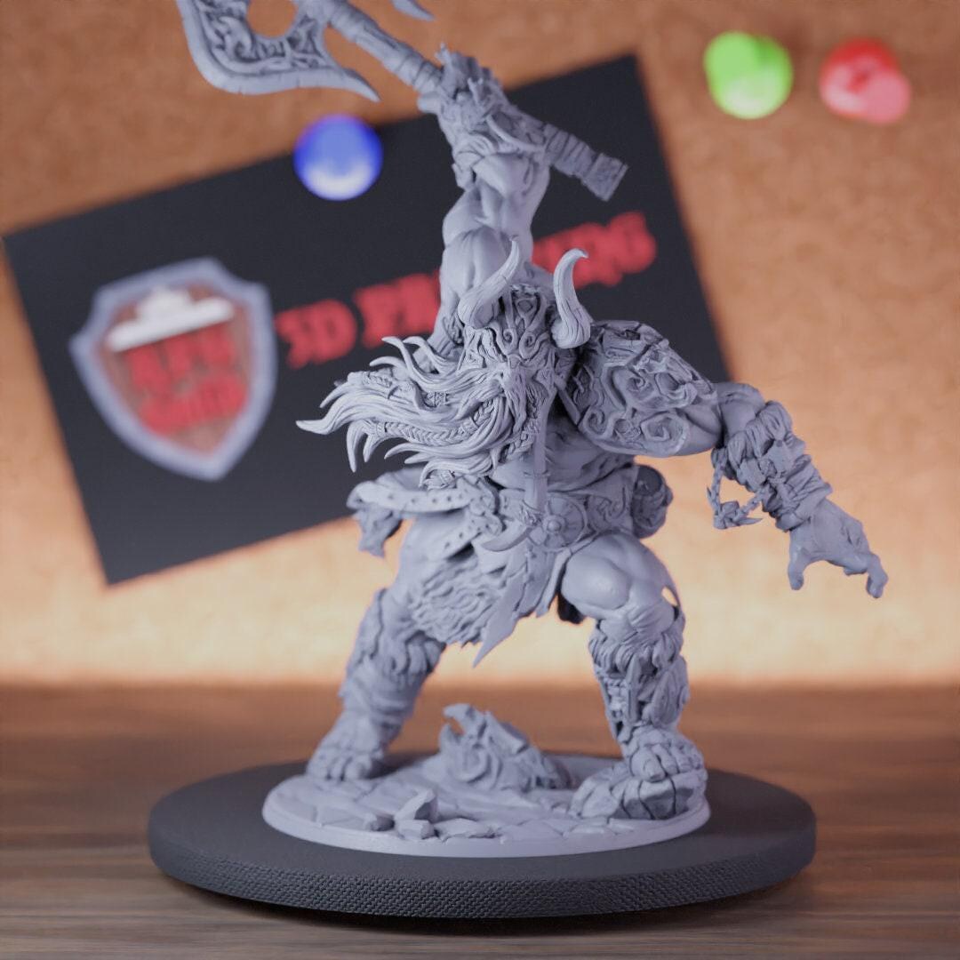 Frost God Jotunn Storm Giant Miniature Boss BBEG Monster Dungeons and ...