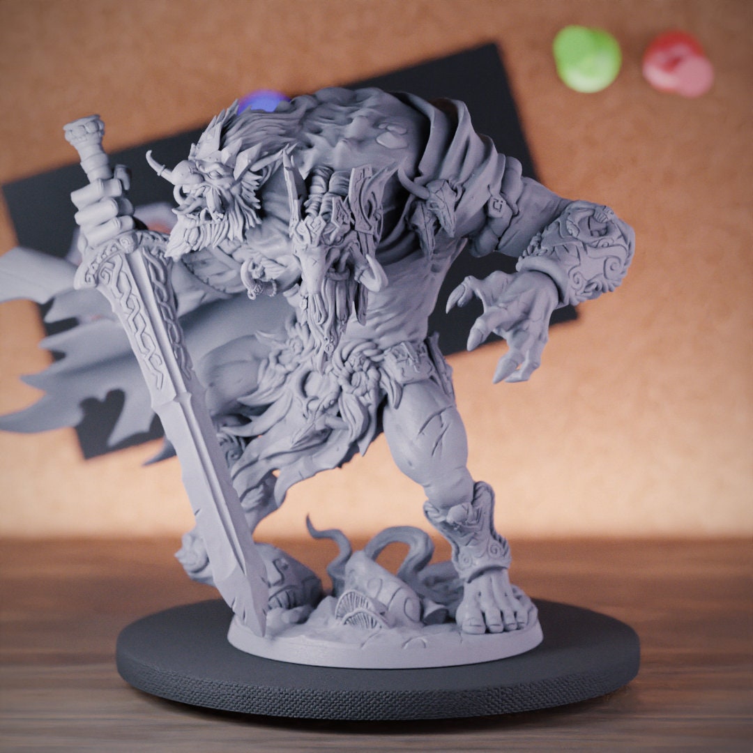 Troll King Miniature Giant Troll Monster Mini Dungeons and Dragons Mini ...