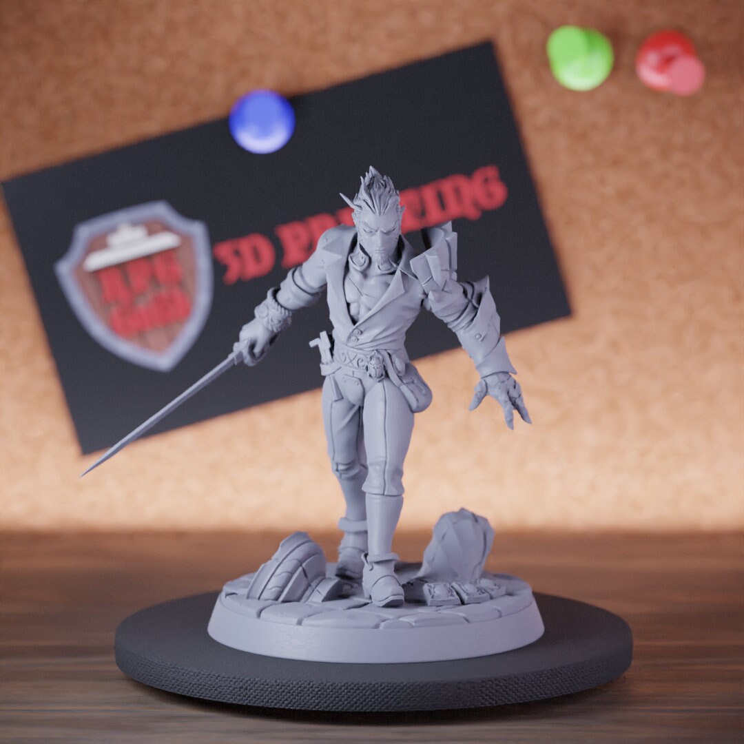 Rogue Villain Miniature Fighter Mini Dungeons and Dragons Mini RPG ...