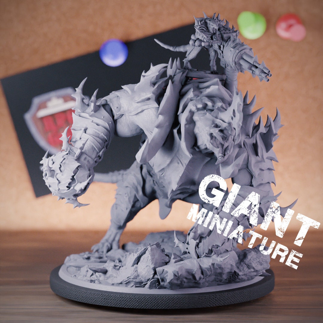 Rat Ogor Miniature Giant Rat Skaven Mini Dungeons and Dragons Mini RPG ...