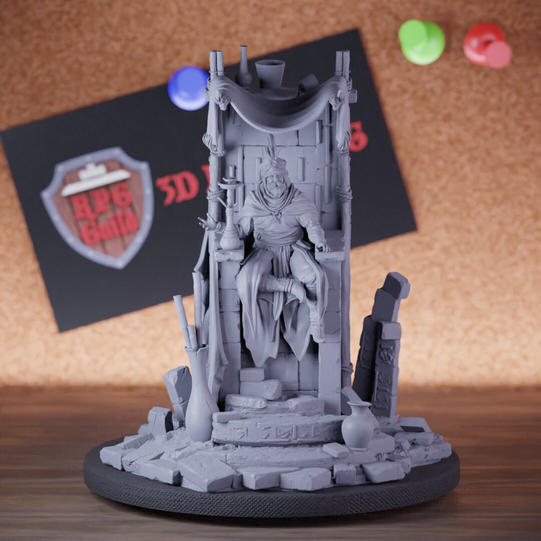 Desert Lord Miniature Throne Mini Dungeons and Dragons Mini RPG ...