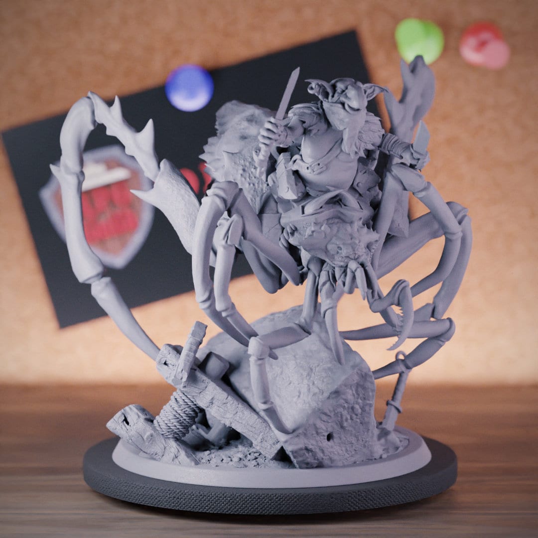 Goblin Spider Queen Rider Miniature Monster Mini Dungeons and Dragons ...