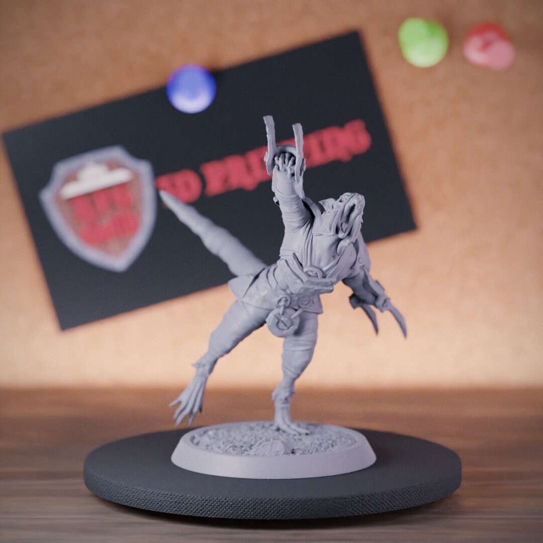 Rat Runner Miniature Dnd Skaven Dungeons and Dragons Mini RPG Tabletop ...