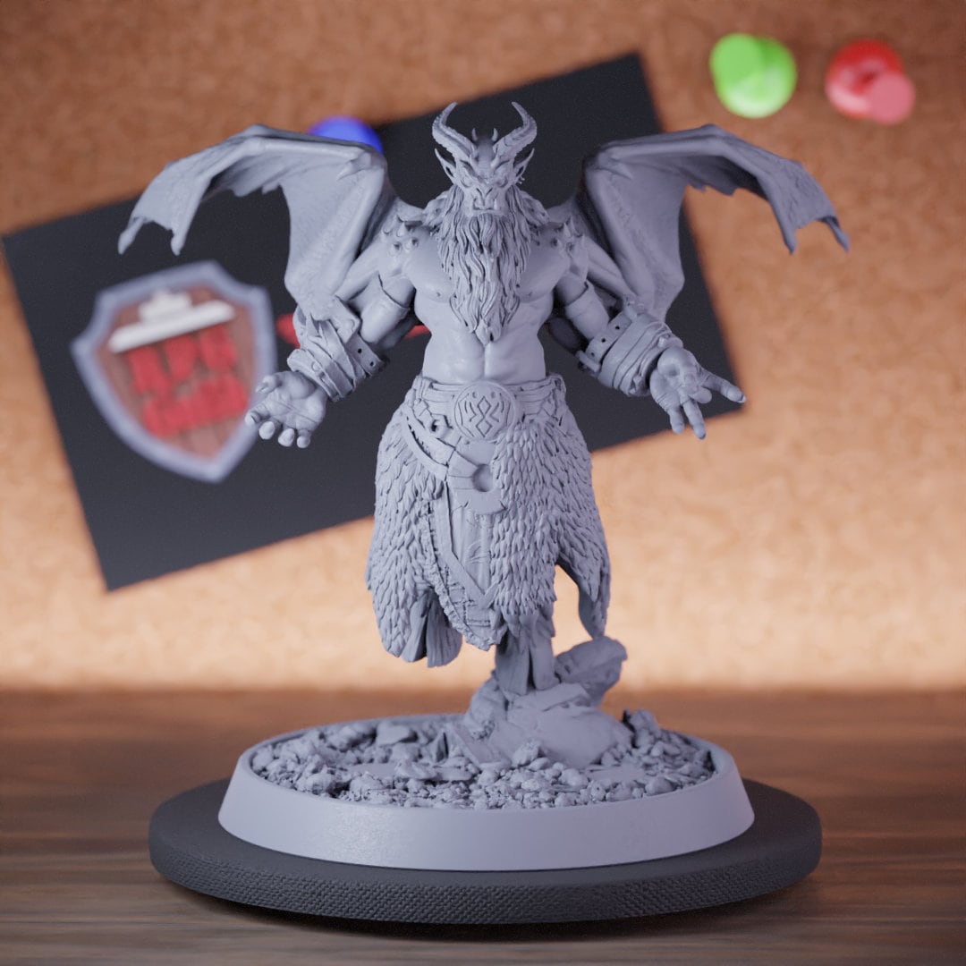 Moloch Demon Miniature Boss Devil Mini Dungeons and Dragons RPG ...