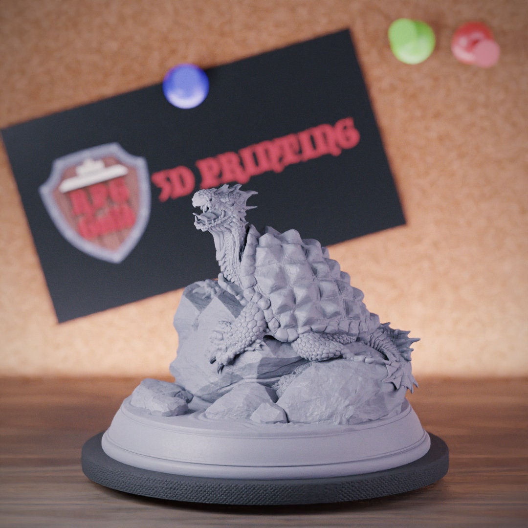 Dragon Turtle Hatchling Miniature | 28mm 32mm 38mm 75mm | Resin 3D ...