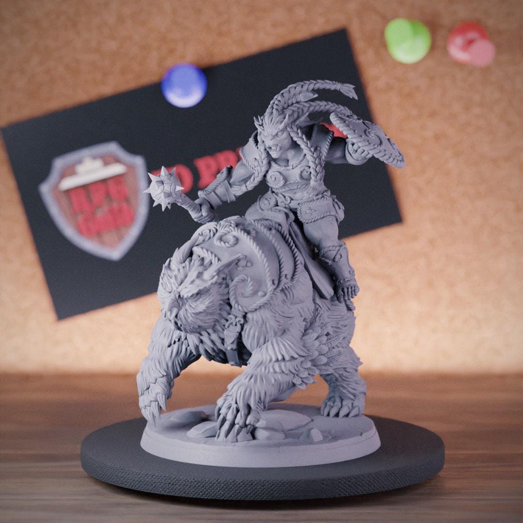 Female Bugbear Marauder Ranger Miniature | 28mm-38mm | Resin 3D Printed ...