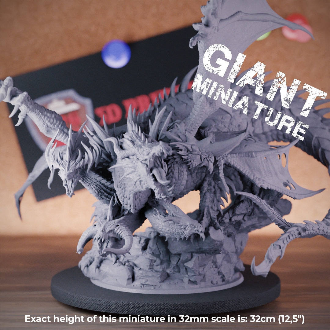 Tiamat Queen of Dragons Miniature Dungeons and Dragons Mini RPG ...