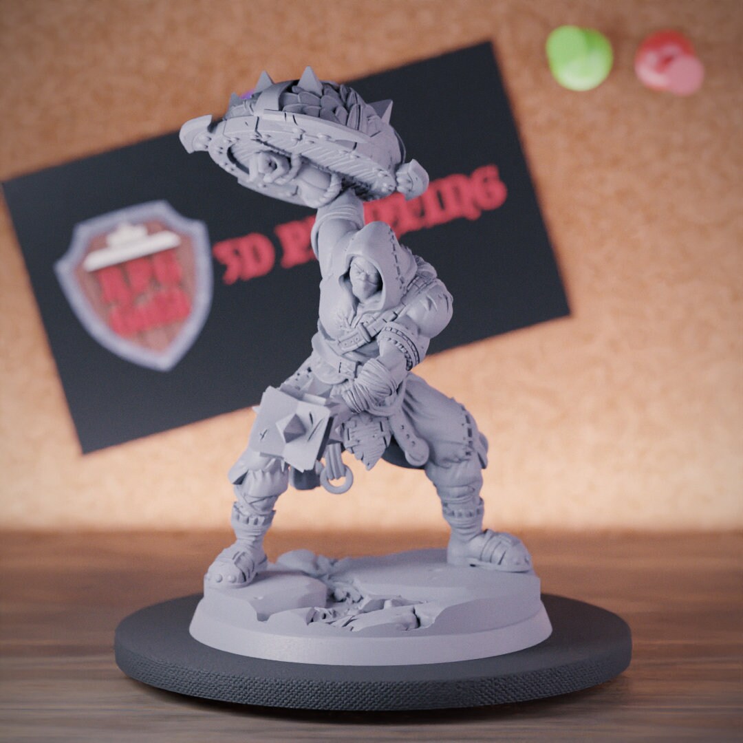 Human Bandit Champion Miniature BBEG Boss Dungeons and Dragons Mini RPG ...