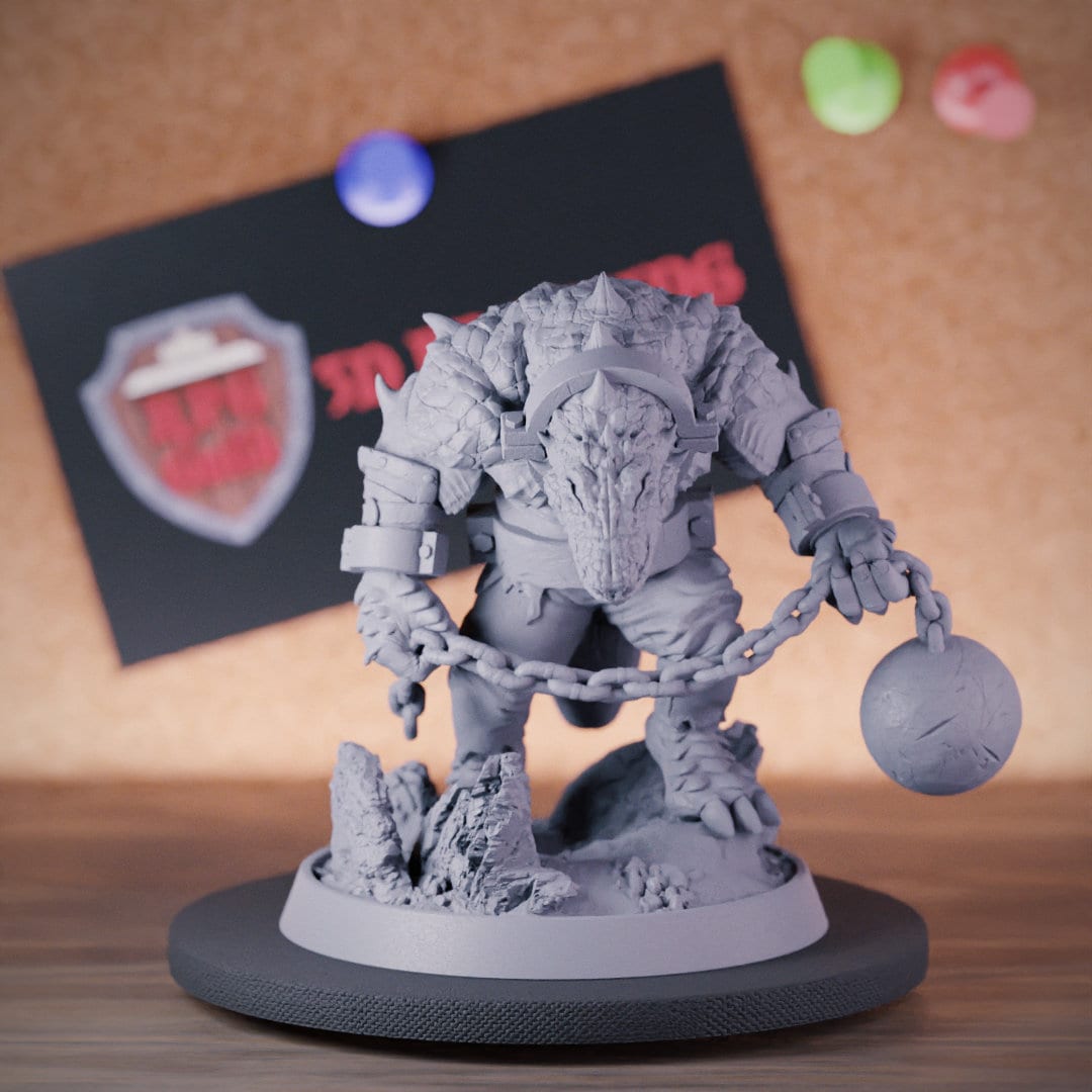 Sobek Crocodilian Miniature Gladiator Mini Dungeons and Dragons Mini ...