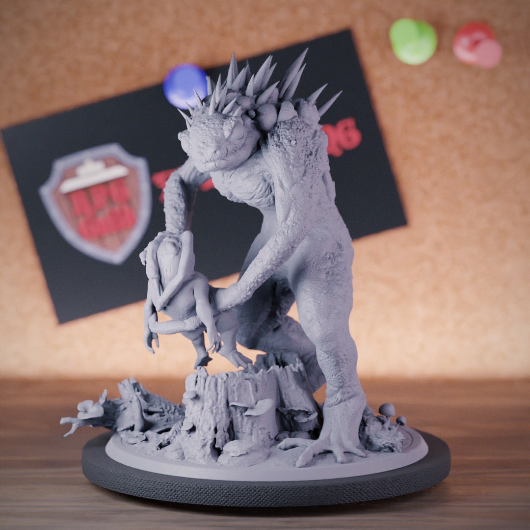 Reptilian River Monster Miniature Giant Mini Dungeons and Dragons Mini ...