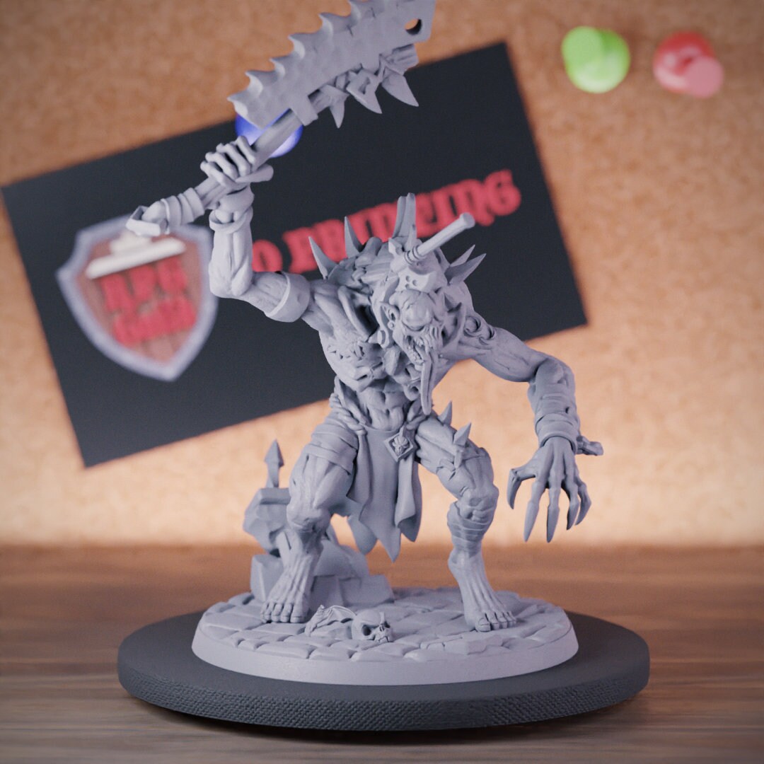 Undead Ghoul Miniature Dnd Abomination Dungeons and Dragons Mini RPG ...