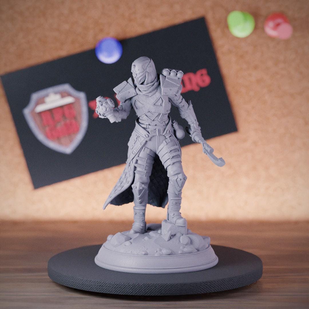 Warforged Artificer Miniature | 28mm-75mm | Resin 3D Printed D&D ...
