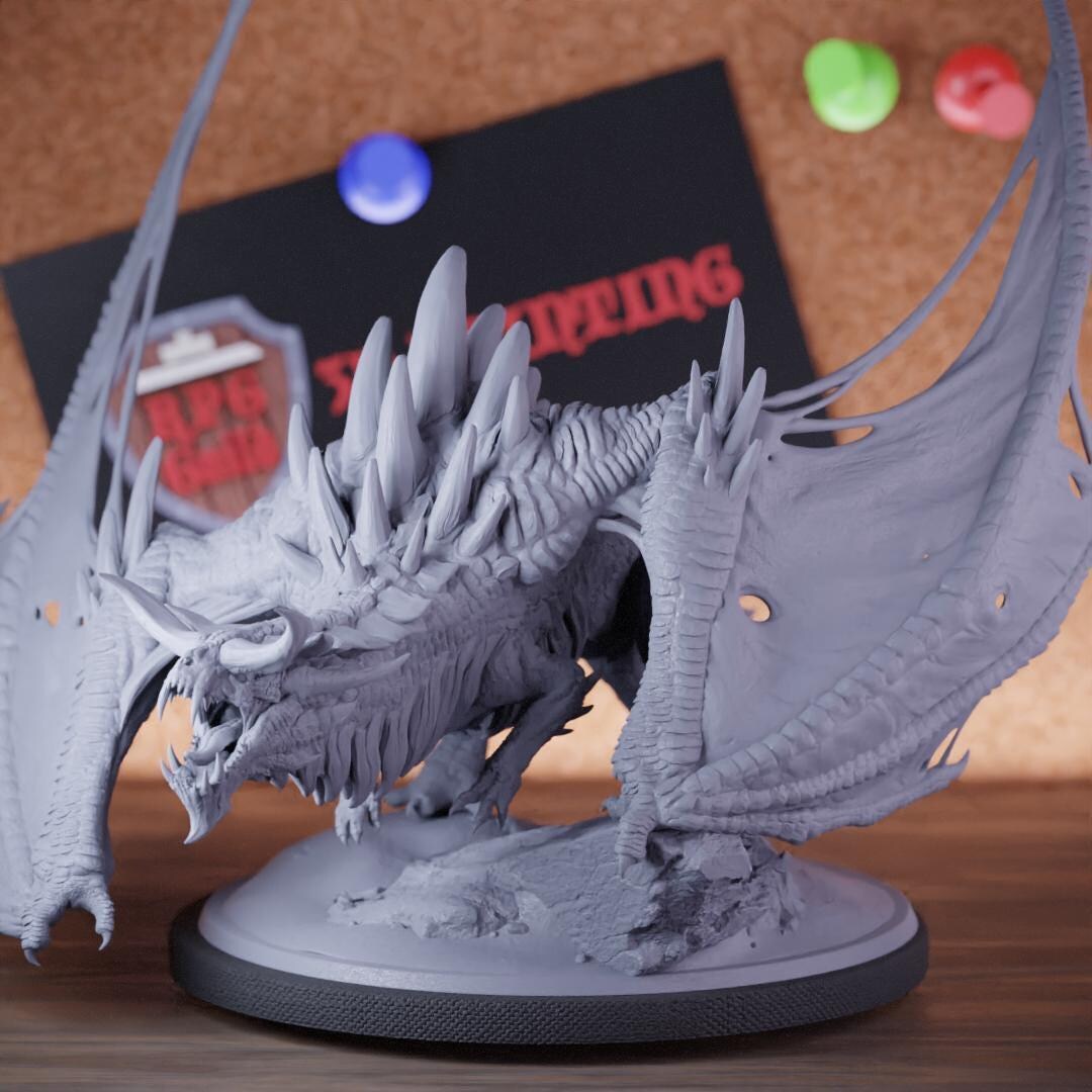 Elder Magma Dragon Monster Miniature BBEG Boss Mini Dungeons and ...