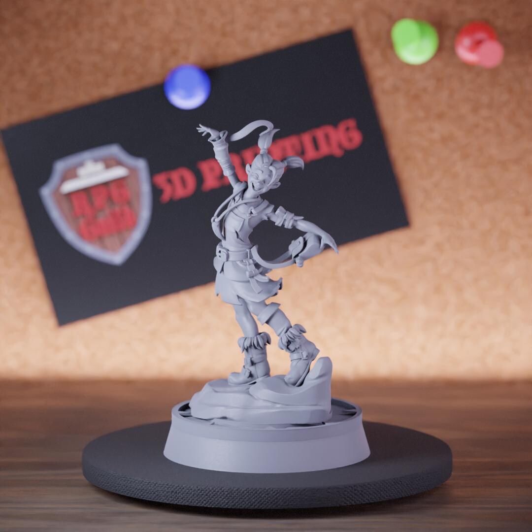 Human Girl Miniature Artificer Helper Mini Dungeons and Dragons Mini ...