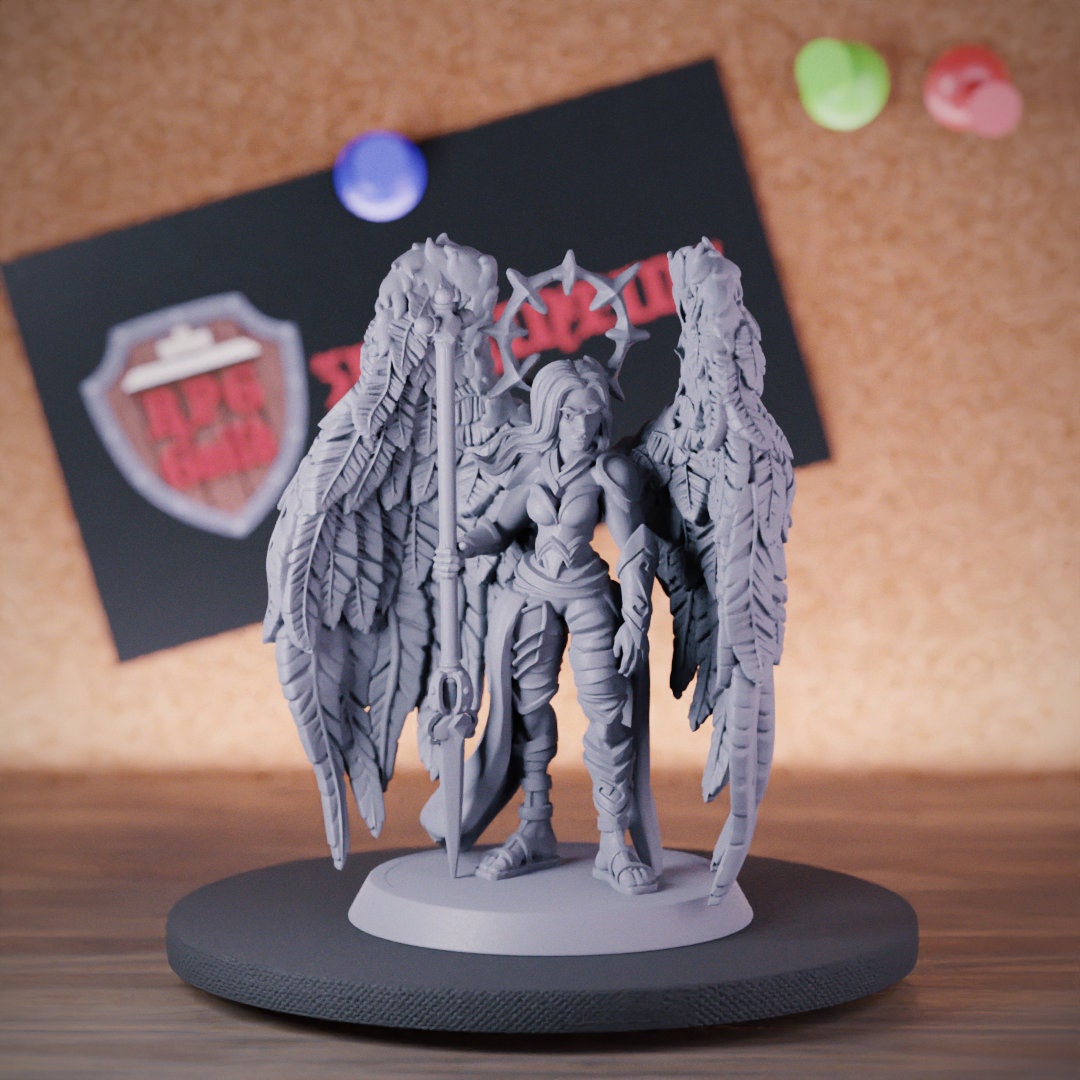 Valkyrie Miniature Warrior Dungeons and Dragons Mini RPG Tabletop ...