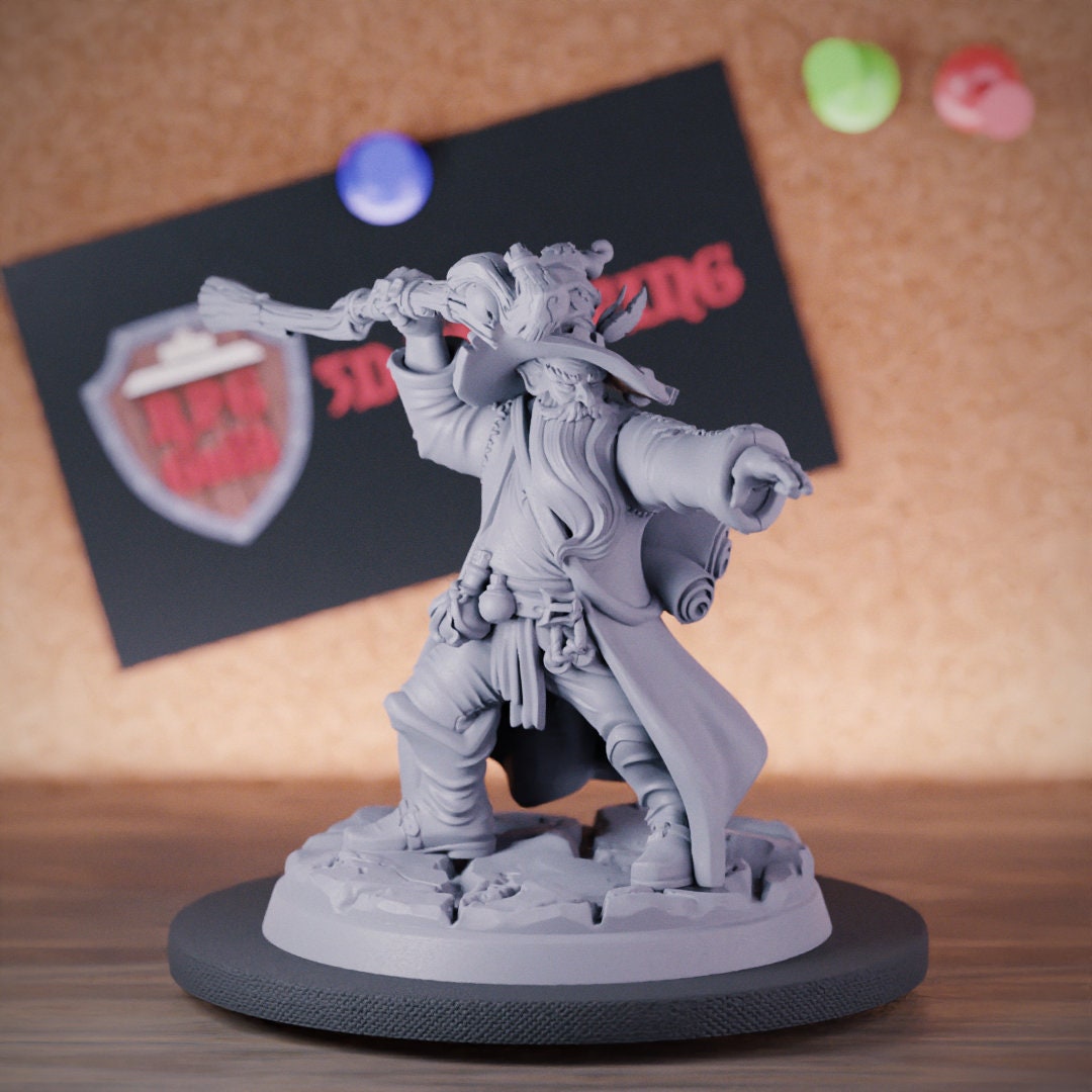 Archmage Miniature Wizard Hero Dungeons and Dragons Mini RPG Tabletop ...