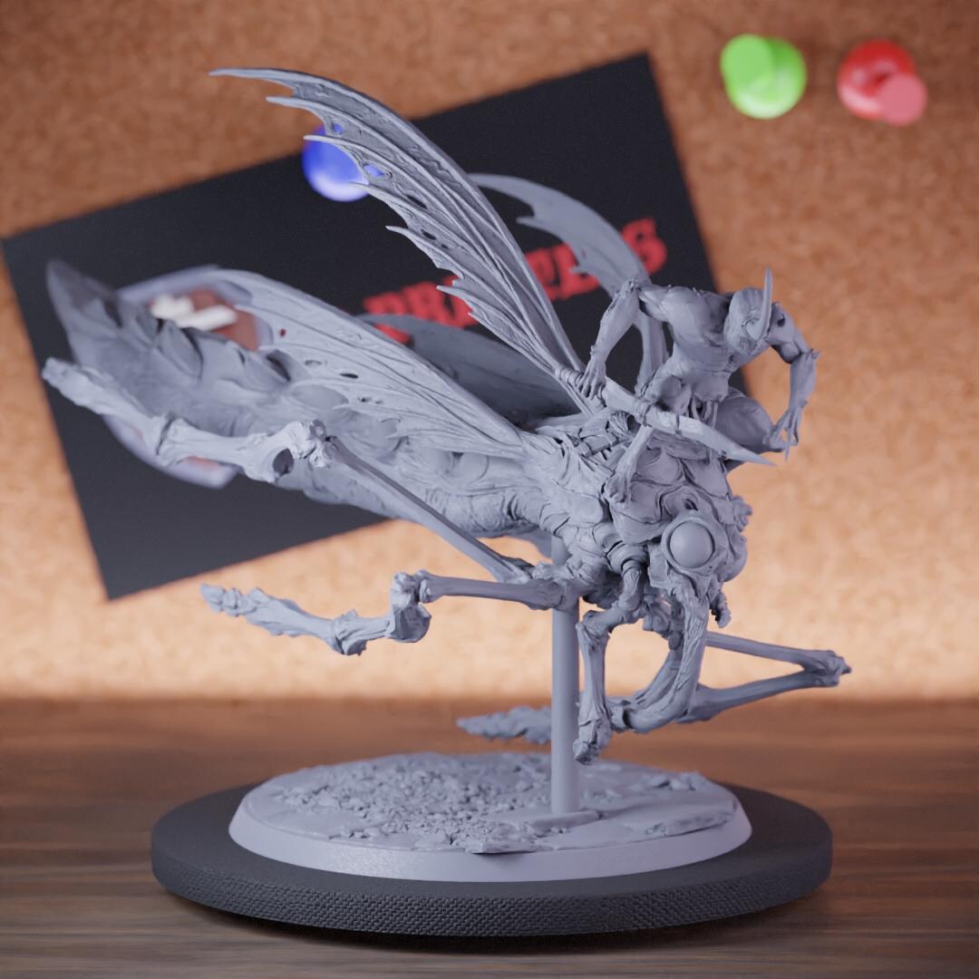 Monster Rider Miniature Insect Mini Dungeons and Dragons Mini RPG ...