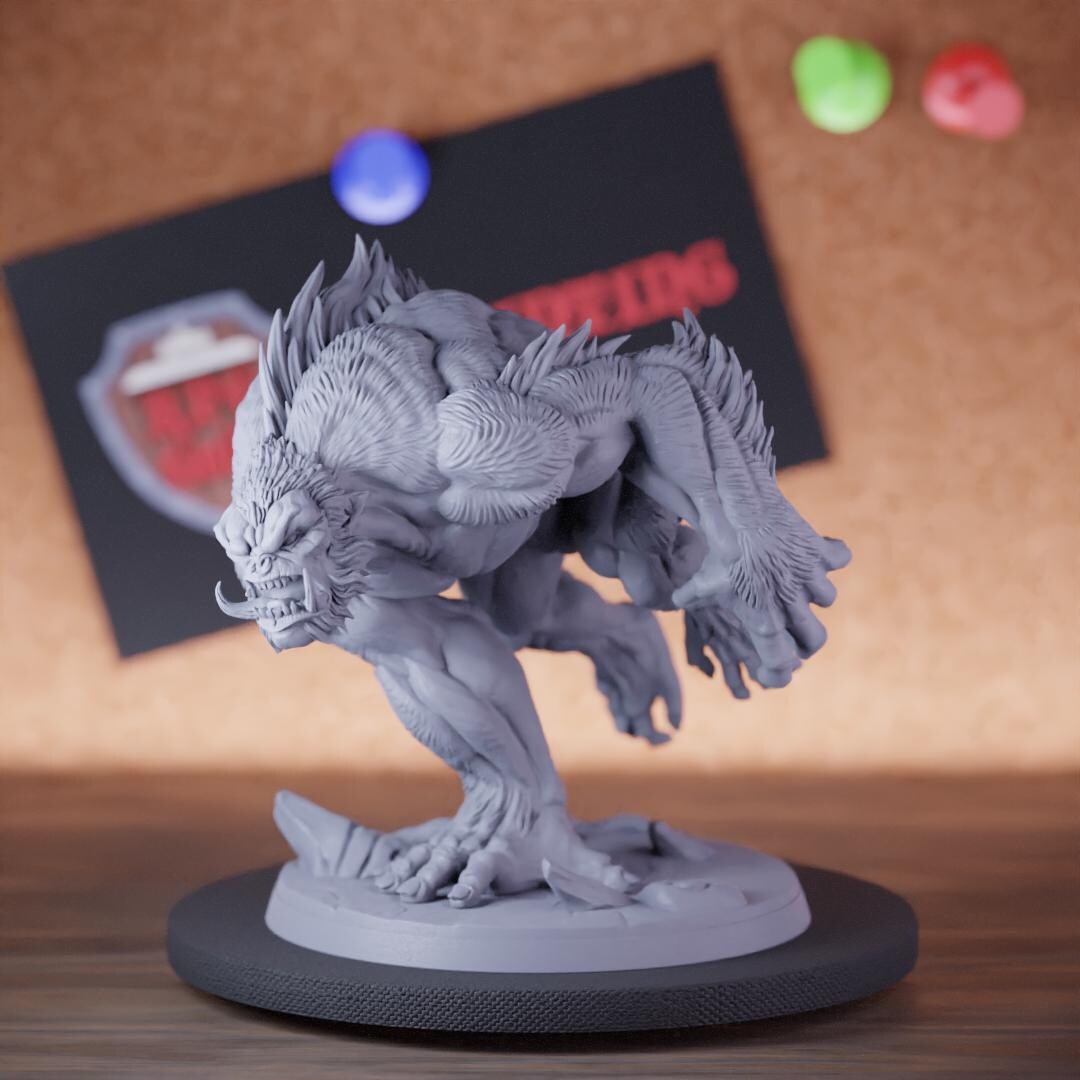 Ape Beast Miniature Jungle Monster Dungeons and Dragons Mini RPG ...