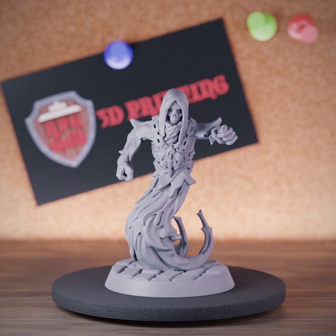 Damned One Miniature Undead Ghost Wraith Dungeons and Dragons Mini RPG ...