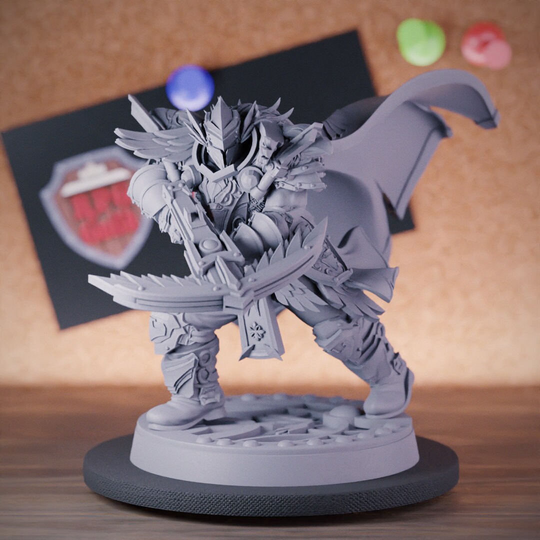 Holy Knight Miniature Archer Mini Dungeons and Dragons Mini RPG ...