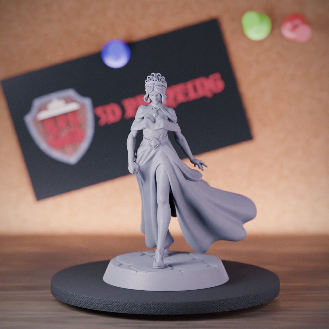 Princess Miniature Dungeons and Dragons Mini RPG Tabletop Miniature Dnd ...
