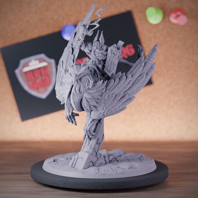 Gryphon King Miniature Dwarf Rider Mini Dungeons and Dragons - Etsy