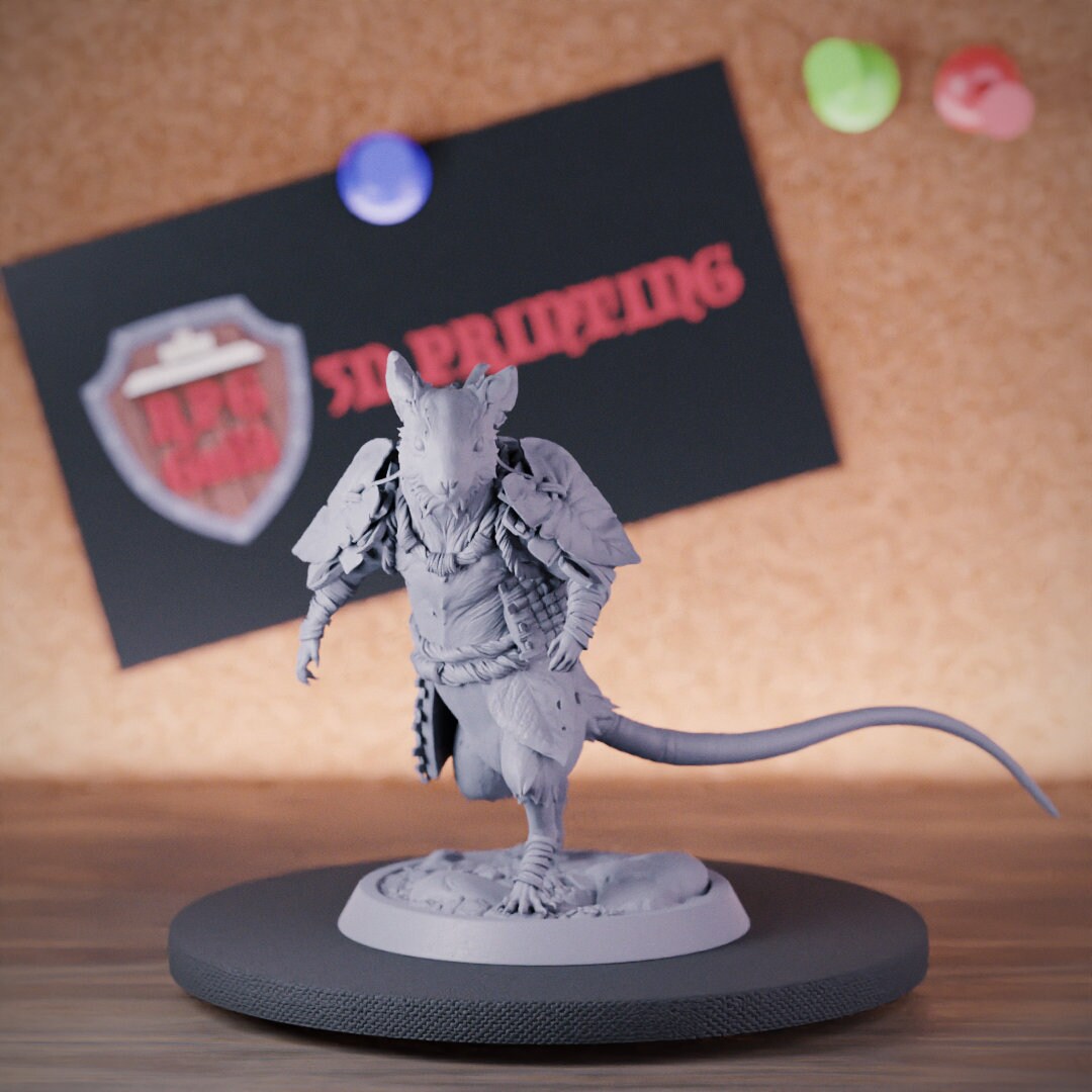 Mousefolk Miniature Laicost Commoner Mini Dungeons and Dragons Mini RPG ...
