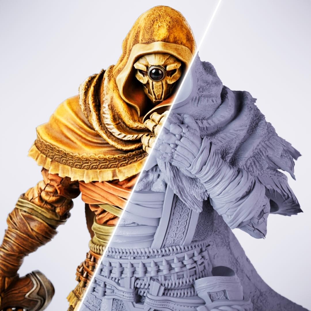 Desert Gunslinger Bounty Hunter Miniature | 28mm-75mm | Resin 3D ...