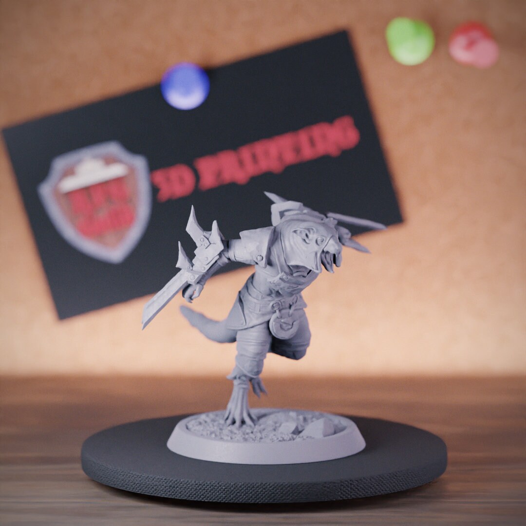 Rat Rogue Miniature Dnd Skaven Dungeons and Dragons Mini RPG Tabletop ...