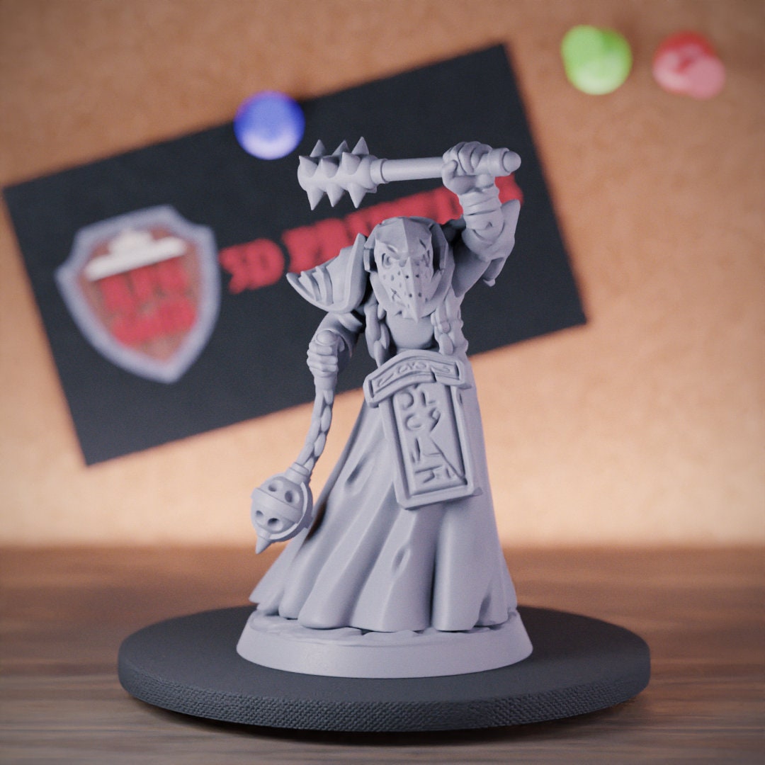 Cultist Fighter Miniature Dungeons and Dragons Mini RPG Tabletop ...